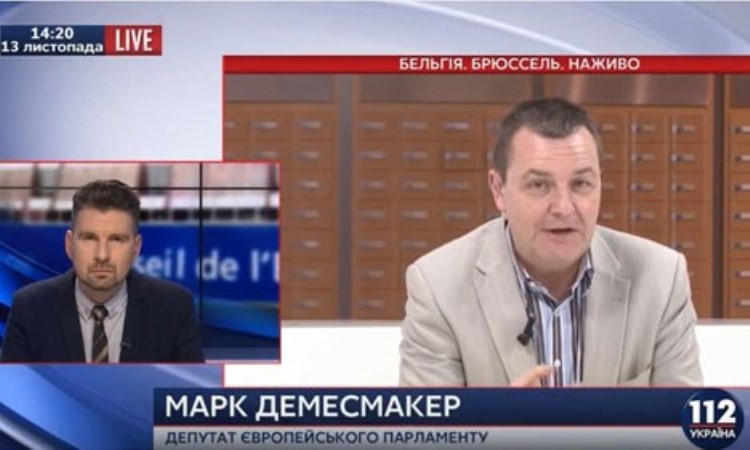 112 Ukraine comienza a transmitir desde el Parlamento Europeo - Televisión