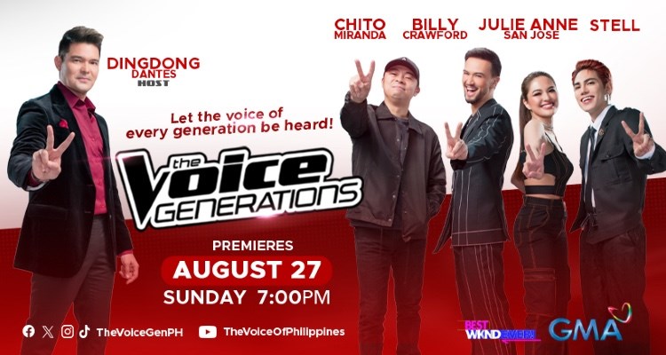 GMA Network’s The Voice Generations premiers August 27 - English