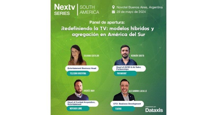 Panel de apertura de Nextv Series South America - Televisión Panel de apertura de Nextv Series South America - Televisión