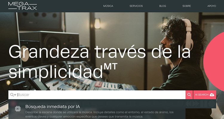 Megatrax Production Music presenta barra de búsqueda con IA para ...