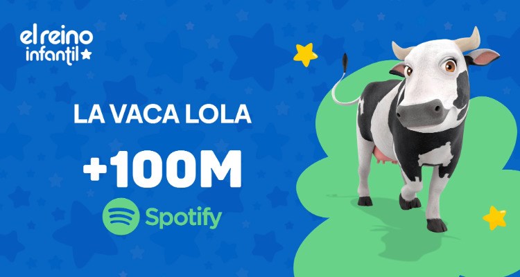 El Reino Infantil Celebra un Hito Histórico en Spotify: 100 Millones de Streams con La Vaca Lola ...